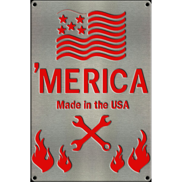 'Merica - Metal Sign w/ Color Options - 12"x8" - Metal Signs and Your ...