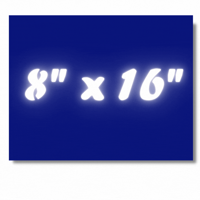 8"x16" Color Burst Tiles - Metal Signs and Your Designs