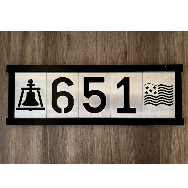 Swap-A-Tile Custom Address Sign - Metal Signs and Your Designs