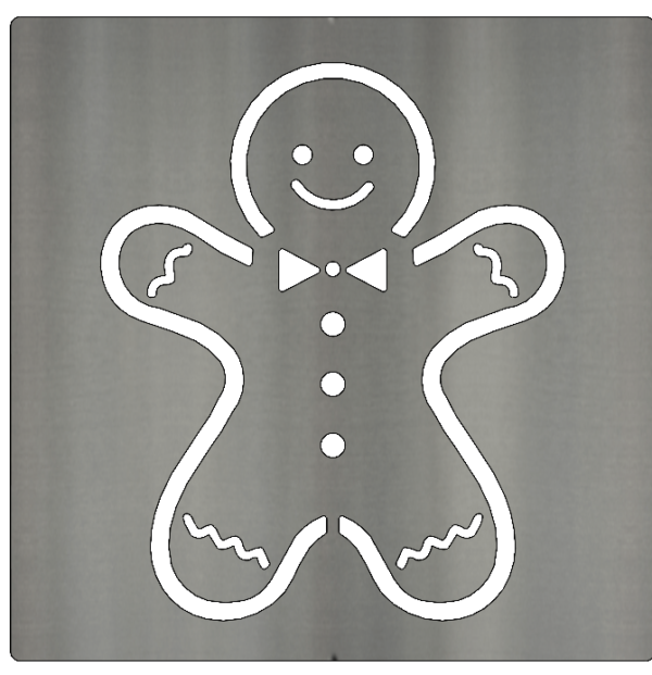 Gingerbread Man - Metal Signs and Your Designs